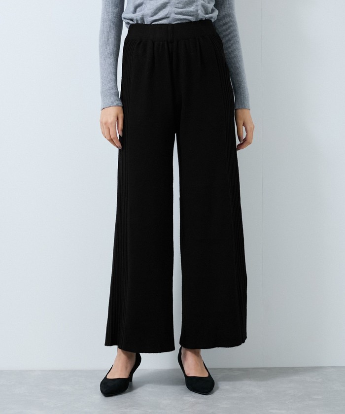 ワイドリブ切替ニットワイドパンツ(506878740) | ジャイロ(JAYRO) - MAGASEEK